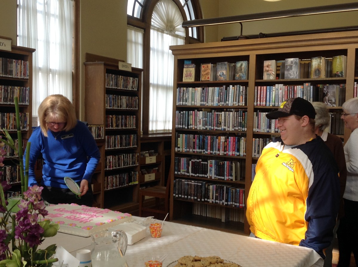 Linda Chickering and James.JPG — Alvah N. Belding Memorial Library